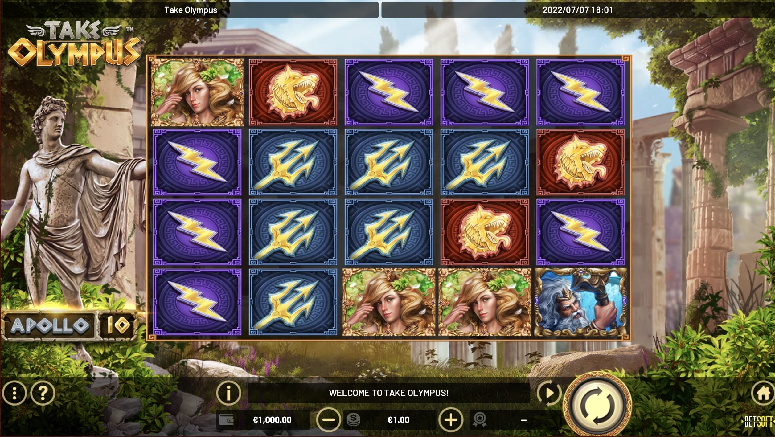 Play Take Olympus Online - RANT Casino